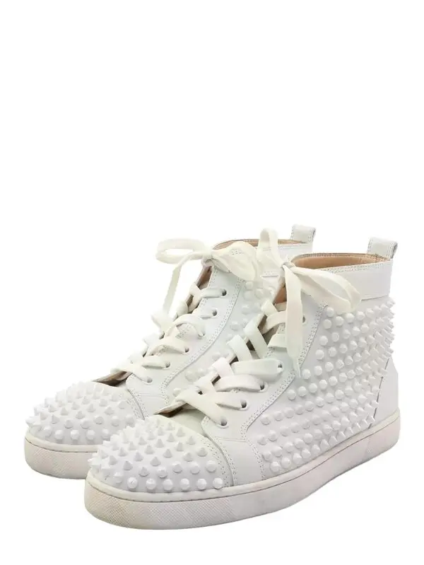 CHRISTIAN LOUBOUTIN 2000s Spike-detail Sneakers - White
