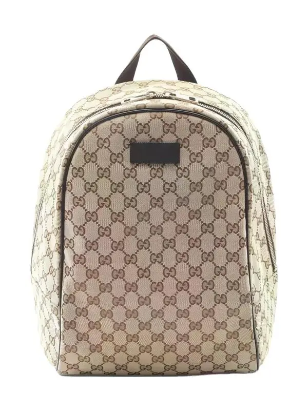 Gucci Gg Canvas Backpack - Neutrals