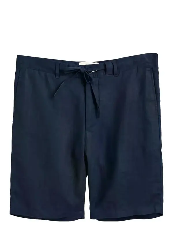 Gant Drawstring Linen Shorts - Blue