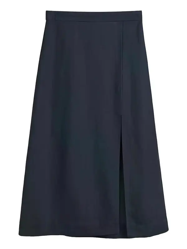 Gant Slit Midi Skirt - Blue
