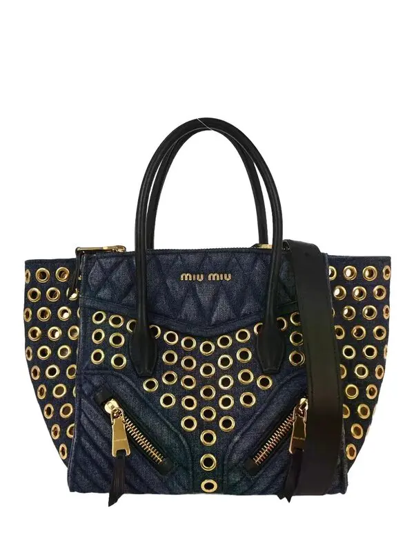 Miu Miu 2010s Biker Tote Bag - Blue