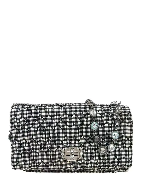 Miu Miu 2010s Matelassé Chain Shoulder Bag - Black