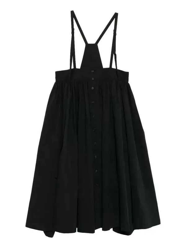 Yohji Yamamoto Suspender Skirt - Black