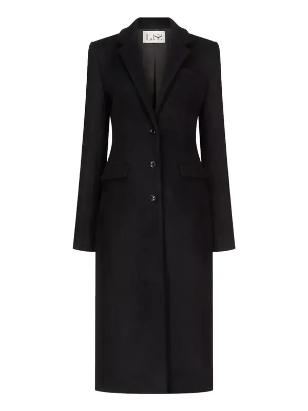 LUDOVIC DE SAINT SERNIN Buttoned Coat - Black