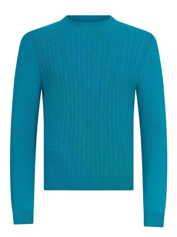 Malo Ribbed Sweater - Blue