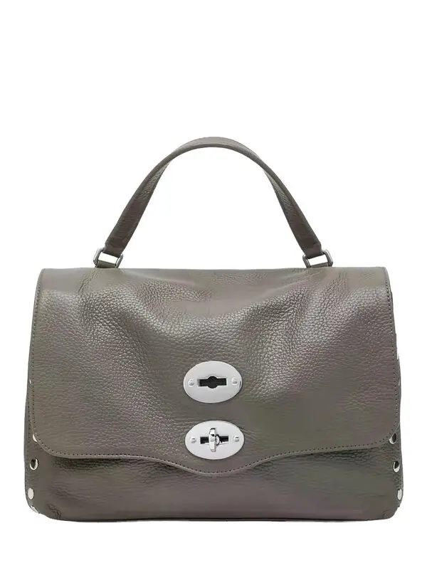 ZANELLATO Studded Turn-lock Tote Bag - Grey