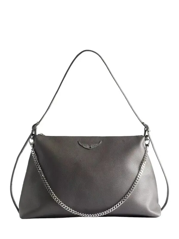 Zadig&Voltaire Grained-leather Shoulder Bag - Grey