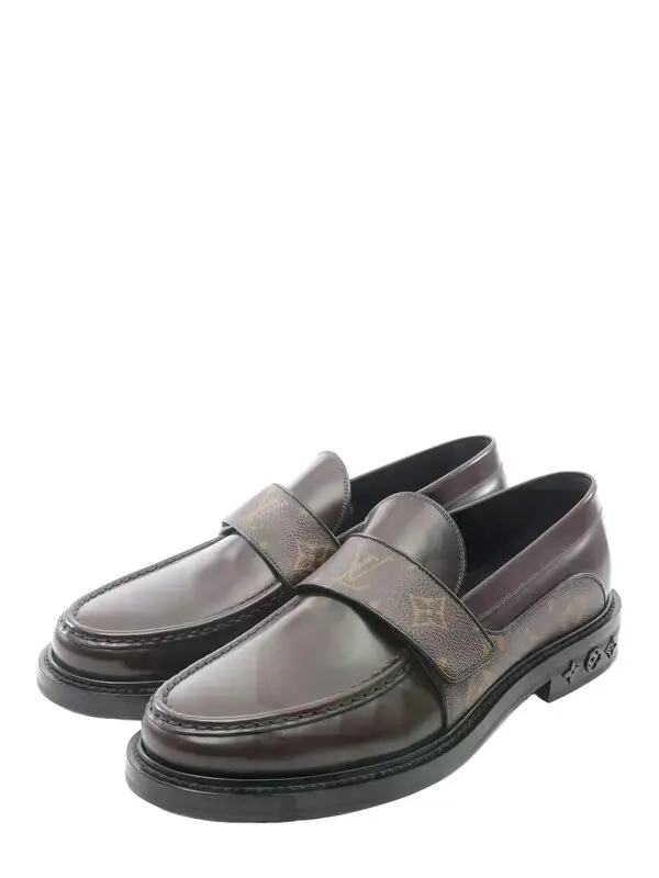 LOUIS VUITTON Derby Harness Monogram Loafers - Brown