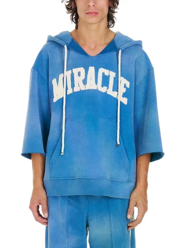 NAHMIAS Miracle Cutoff Hoodie - Blue