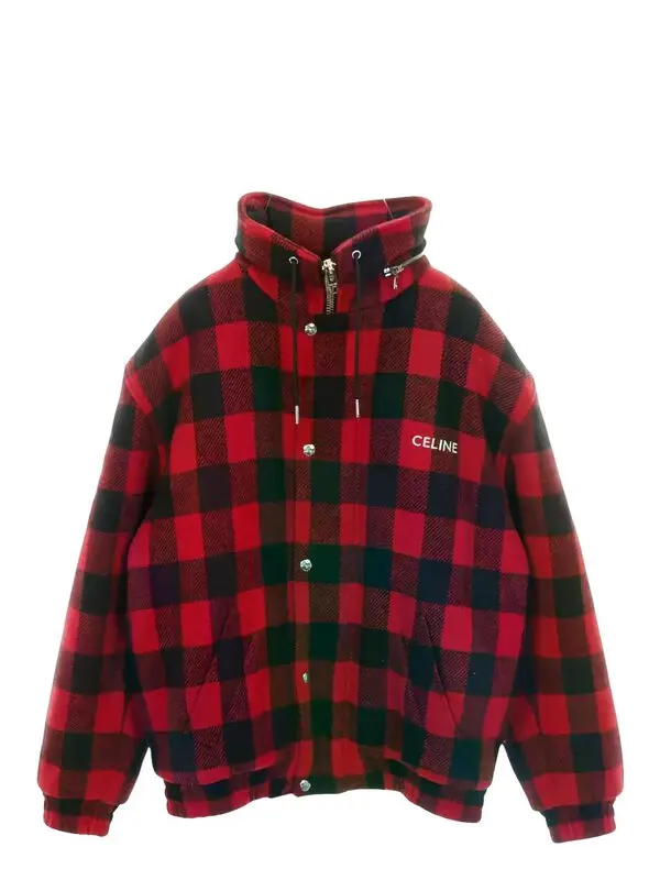 Celine Plaid Jacket - Red