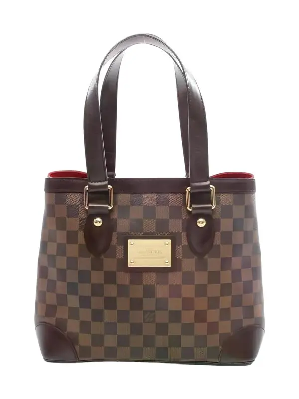 LOUIS VUITTON 2007 Damier Pm Checked Tote Bag - Brown