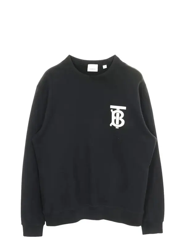 Burberry Logo-detail Crew-neck Sweatshirt - Black