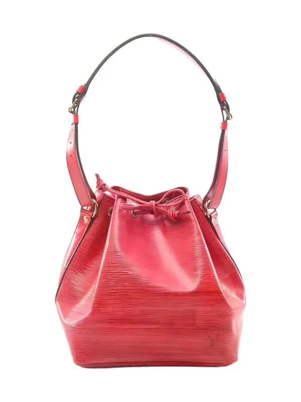 LOUIS VUITTON 1991 Petit Noé Épi-leather Bucket Bag - Red