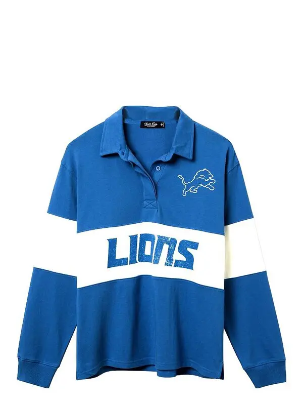 Junk Food Clothing Nfl Detroit Lions Long Sleeve Sweater - Lions Blue