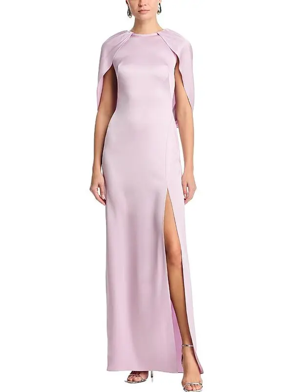 Amsale Cape Gown - Lilac