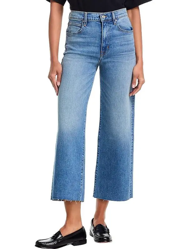 SLVRLAKE Grace High-rise Cropped Wide-leg Jeans - Homeward Bound