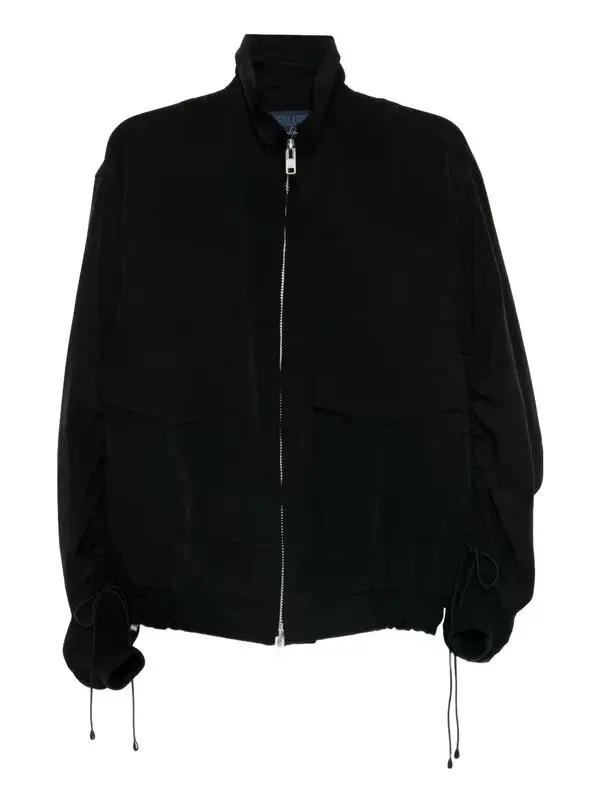 Yohji Yamamoto Shirring-sleeve Jacket - Black