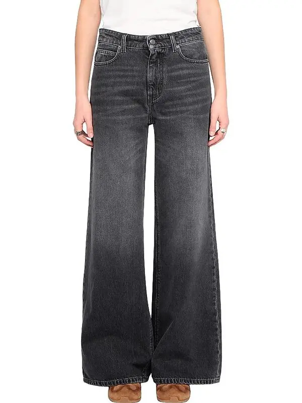 Zadig&Voltaire Eli High-rise Wide-leg Jeans - Medium Grey