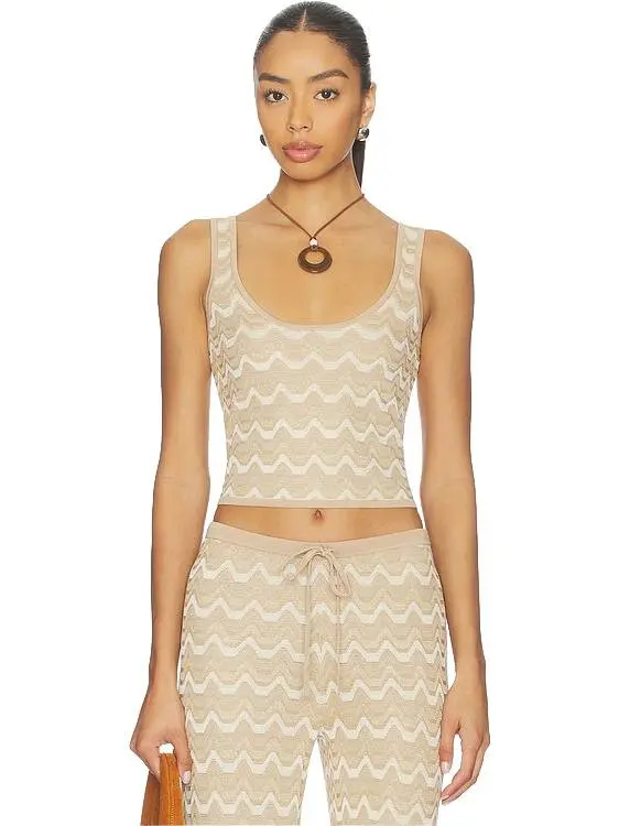 Devon Windsor X Revolve Felina Top - Tan