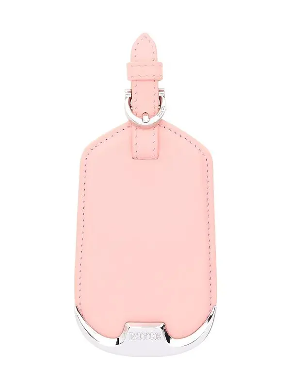 ROYCE NEW YORK Leather Luggage Tag - Carnation