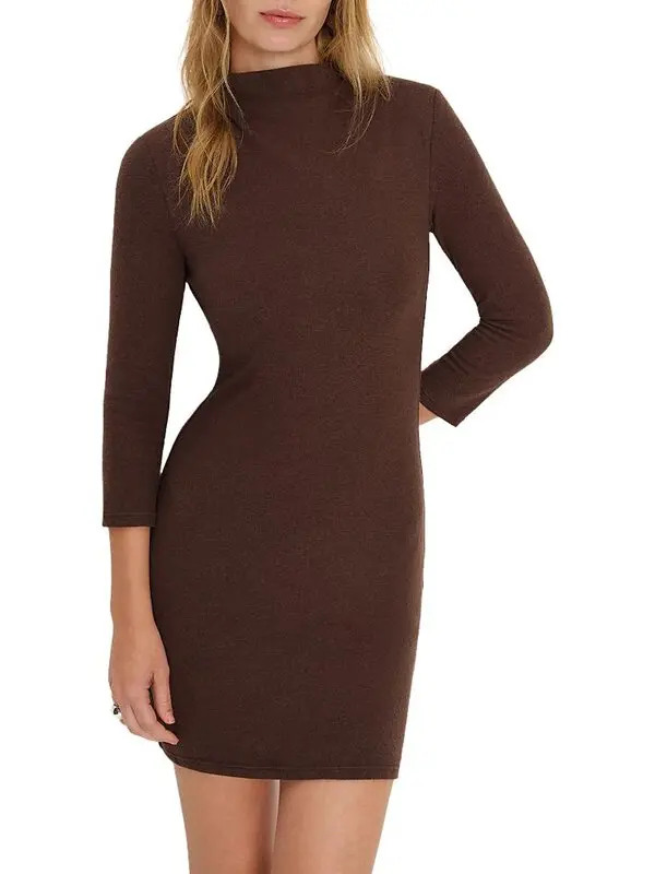 REFORMATION Camille Knit Dress - Mole
