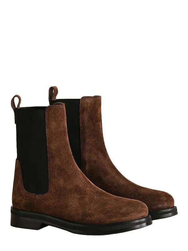 Jenni Kayne Suede Alden Chelsea Boots - Brown