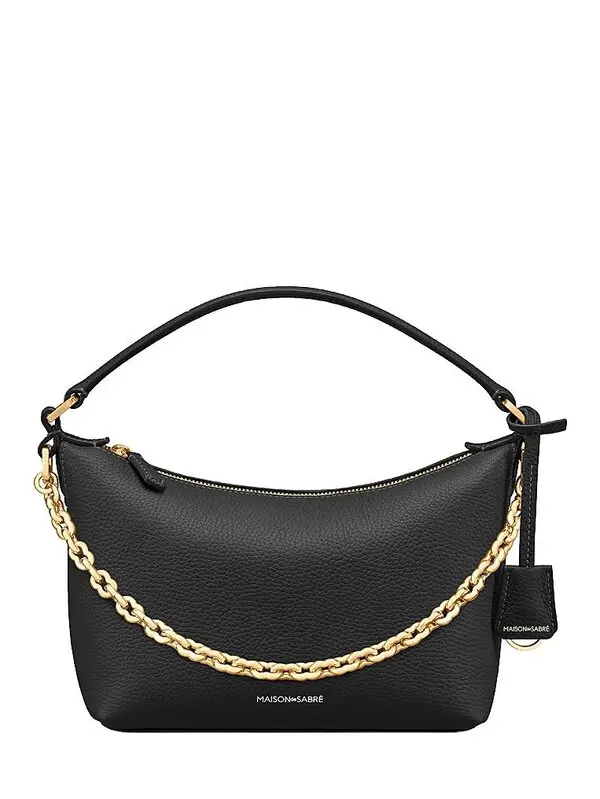 MAISON DE SABRE Limited-edition Soft Hobo Bag - Black Caviar