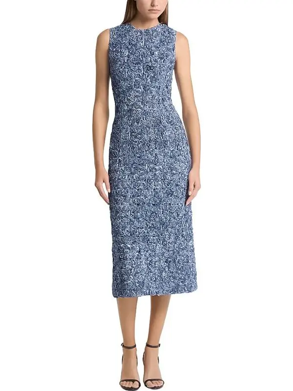 Michael Kors Tie-dyed Macrame Dress - Steel Multi