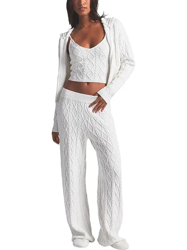 SKIMS Cable Knit Pants - Ivory