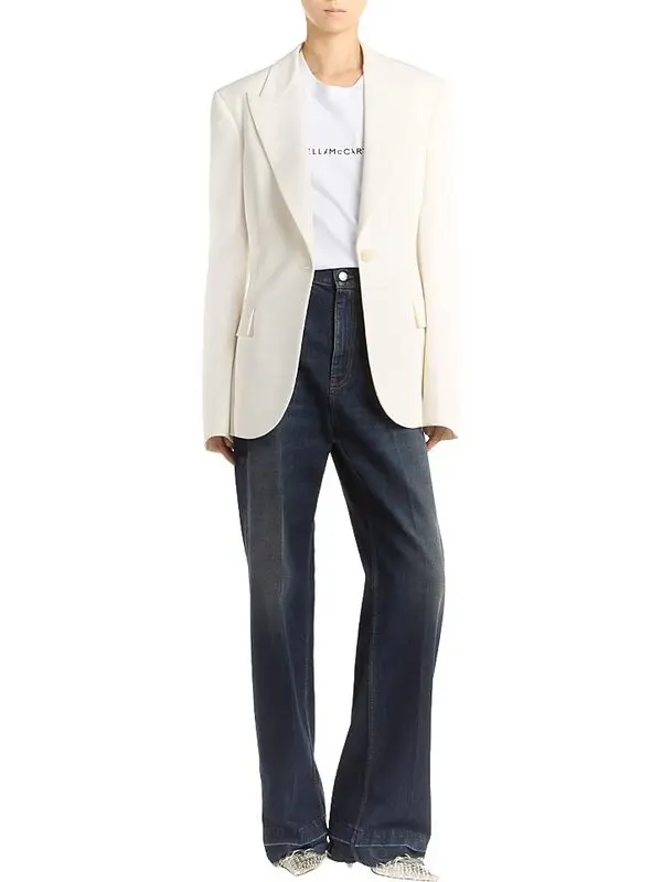 Stella McCartney Forever Stella Slim Fit Jacket - Cream
