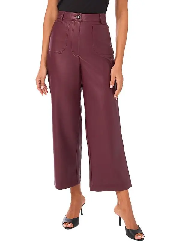 Vince Camuto Cropped Front Pocket Pants - Boysenberry