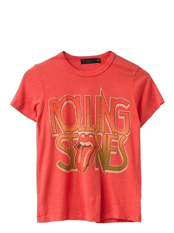 Junk Food Clothing Rolling Stones Hot Lips Original Tee - Tigerlily