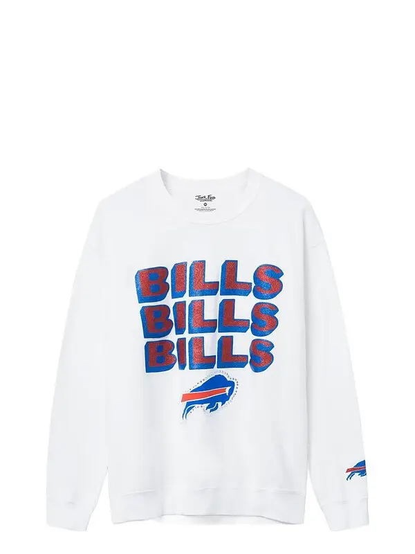 Junk Food Clothing Nfl Buffalo Bills Fleece Crewneck - White