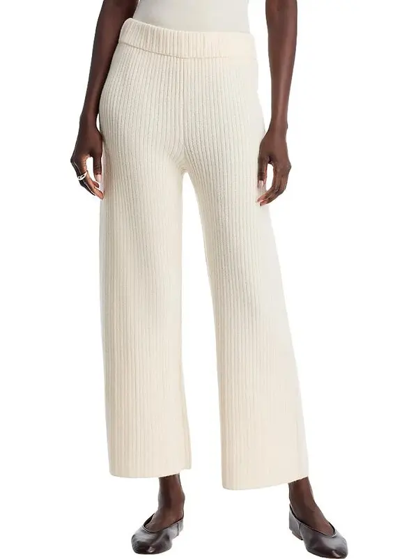Lafayette 148 New York Mixed Stitch Knit Pants - Cloud