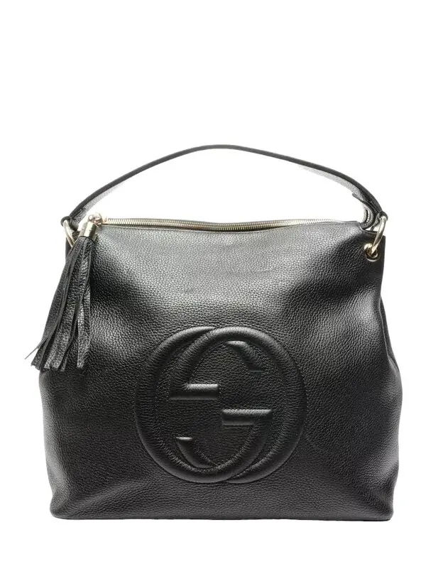 Gucci Soho Interlocking G Shoulder Bag - Black