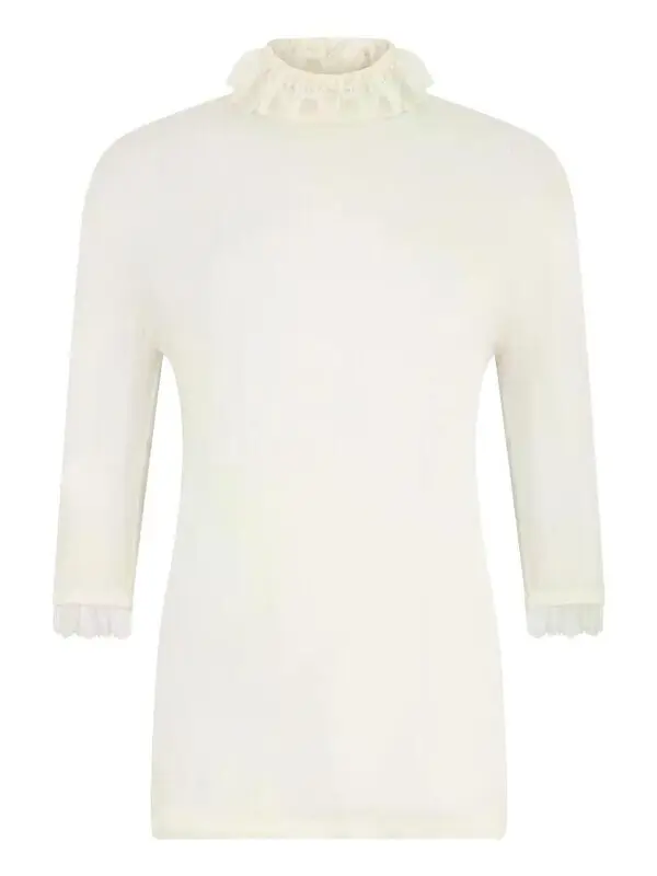Philosophy Di Lorenzo Serafini Ruffle-neck Sweater - White