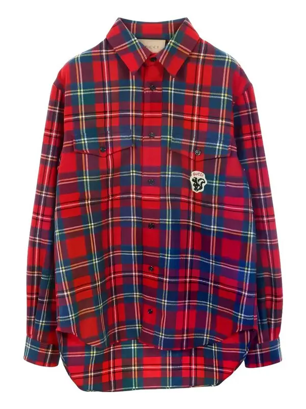 Gucci 2010s Check Shirt - Red