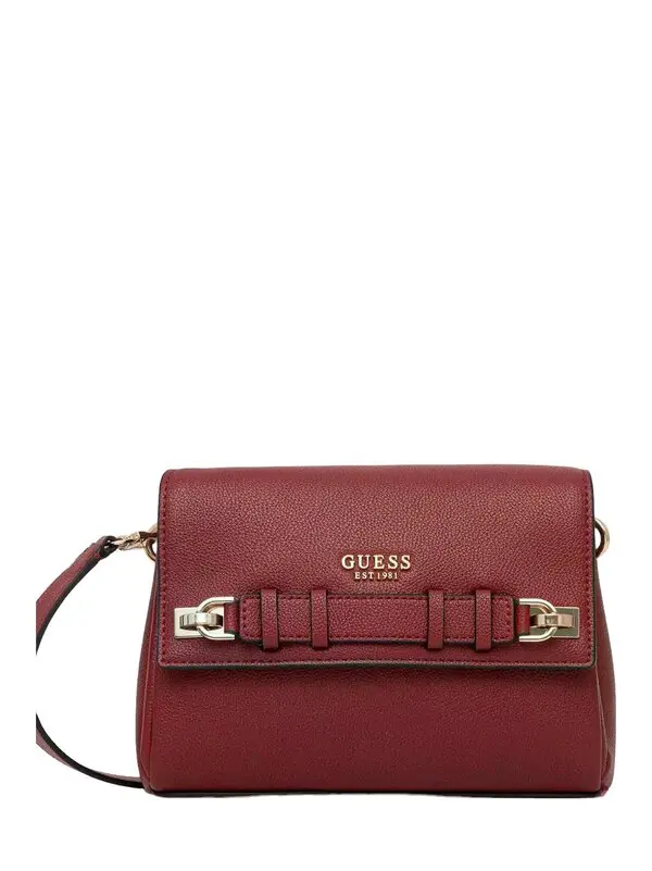 Guess Gregoria Buckle Shoulder Bag - Red