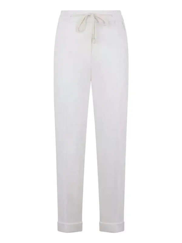 Peserico Drawstring Trousers - White