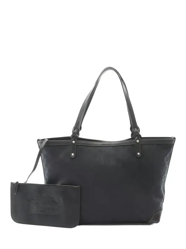 Gucci 2010s Gg-canvas Tote Bag - Black