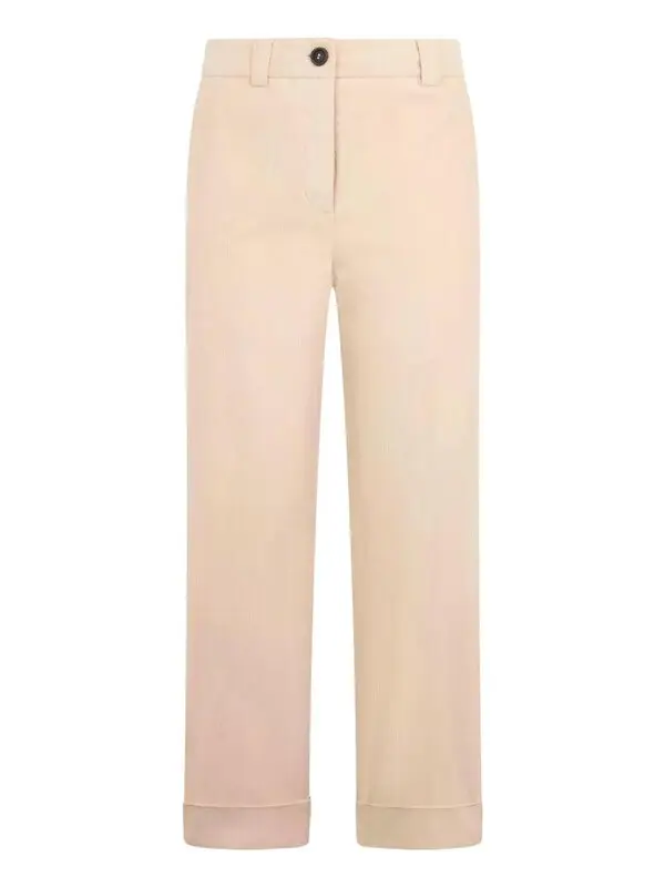 Peserico Cropped Straight Trousers - Neutrals