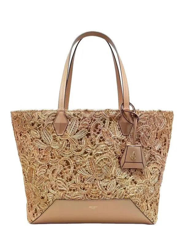 JIMMY CHOO Mini Diamond Tote Bag - Neutrals