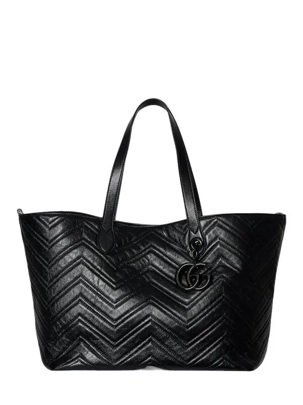 Gucci Gg Marmont Large Tote - Black