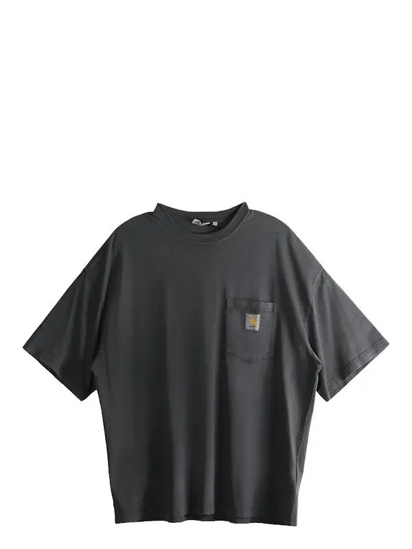Carhartt Wip Short Sleeve Hudson Pocket T-shirt - Black Chalk Wash