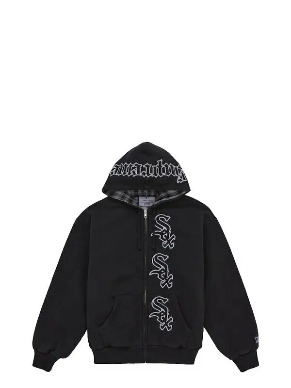Supreme Chicago White Sox Zip Up Hooded Sweatshirt - Black