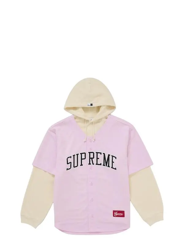 Supreme Chicago White Sox Hooded Baseball Jersey - Pink