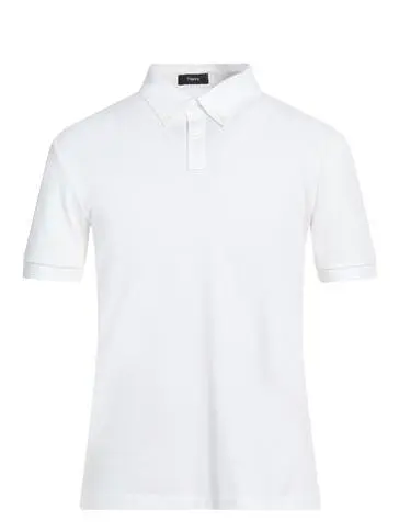 Theory Polo Shirt Size Pima Cotton, Elastane - White