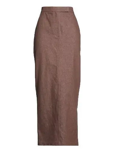 Max Mara Denim Pencil Skirt - Brown