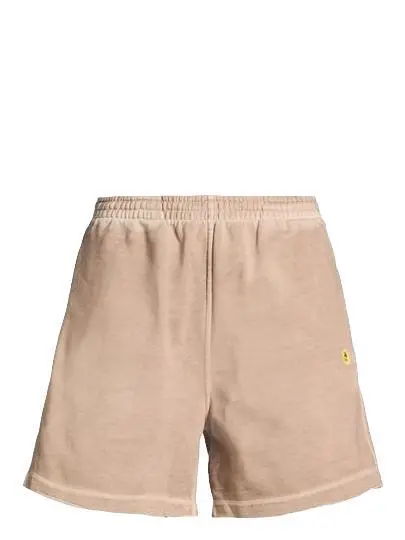 BARROW Cotton French Terry Athletic Shorts - Beige