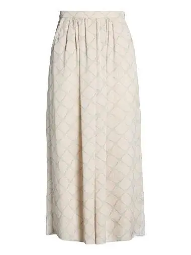 Emporio Armani Midi Flared Skirt - Beige